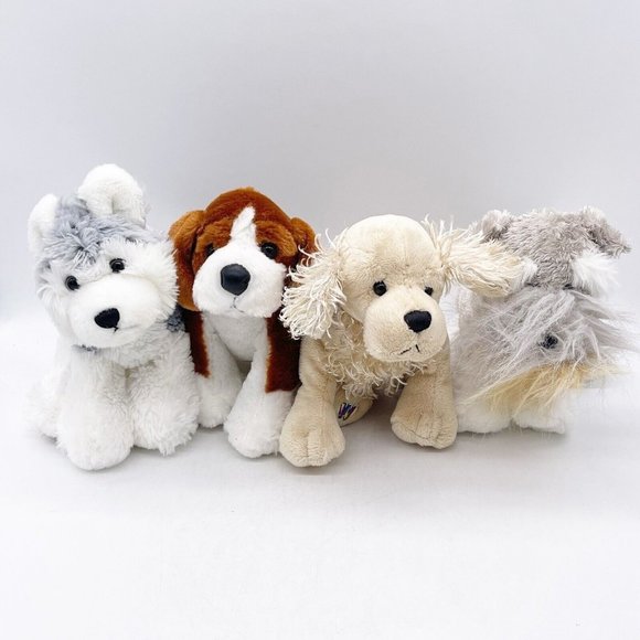 GANZ | Toys | Ganz Webkinz Plush Dog Lot Of 4 Schnauzer Husky American ...